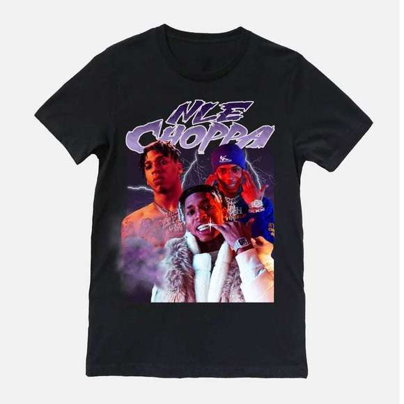 Gildan | Tops | Nle Choppa Retro Style Rap Music Hip Hop T Shirt | Poshmark